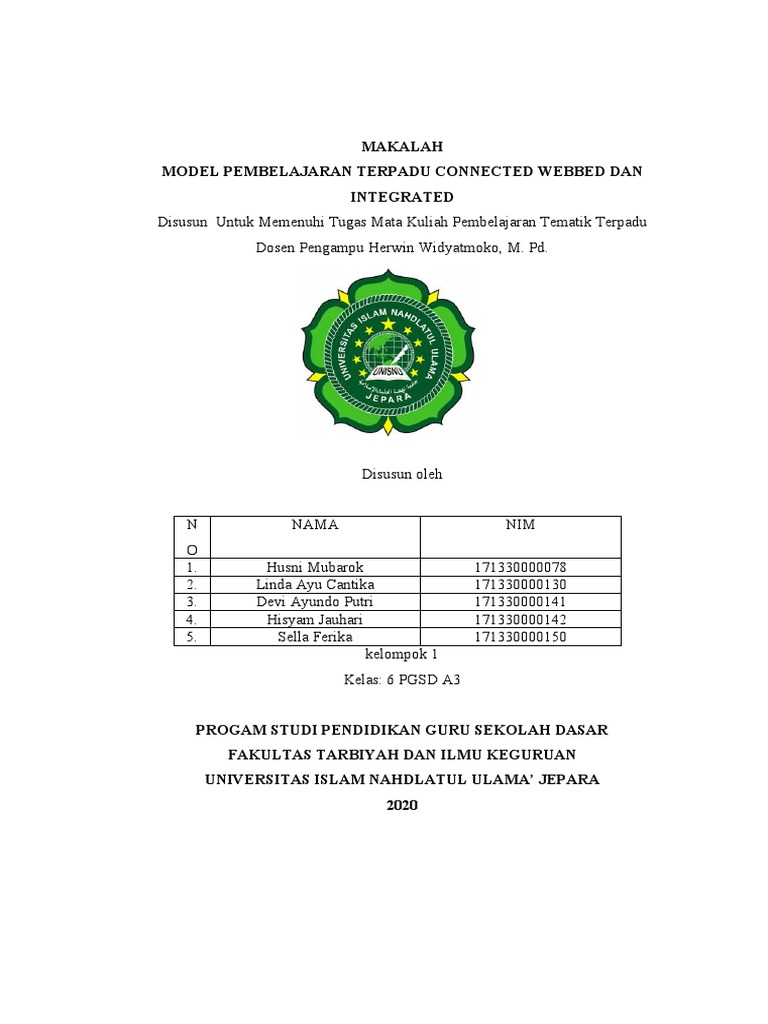 Makalah Model Connected Webbed | PDF