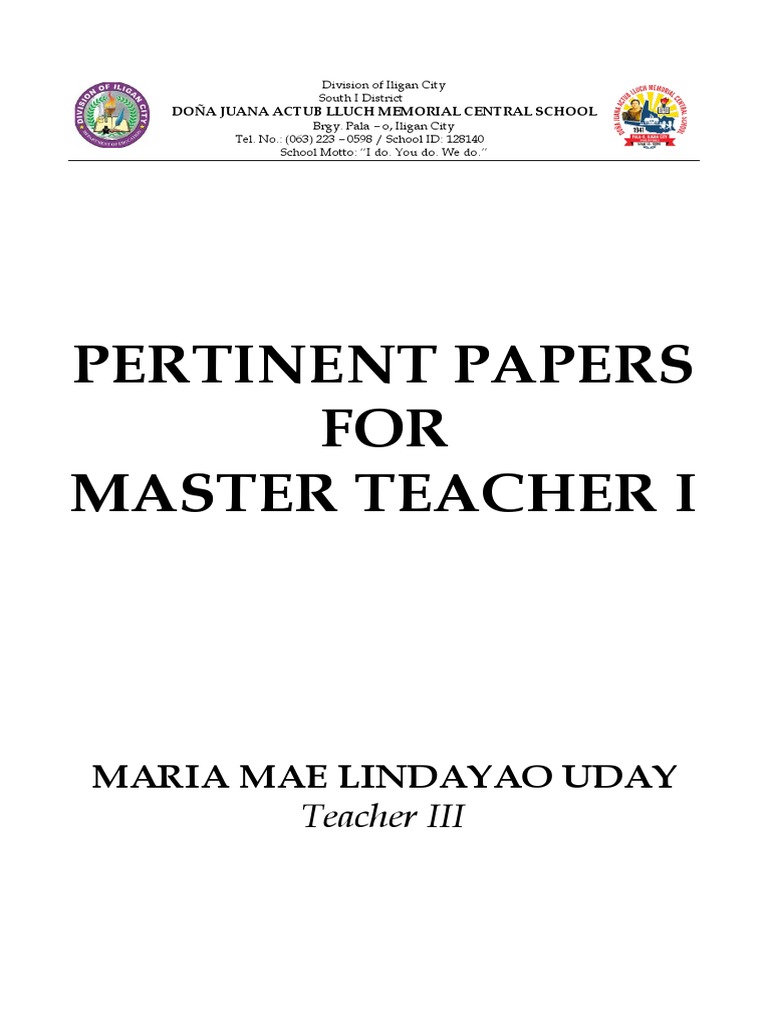 Editable Cover Page for Pertinent Papers | PDF | Self-Improvement ...
