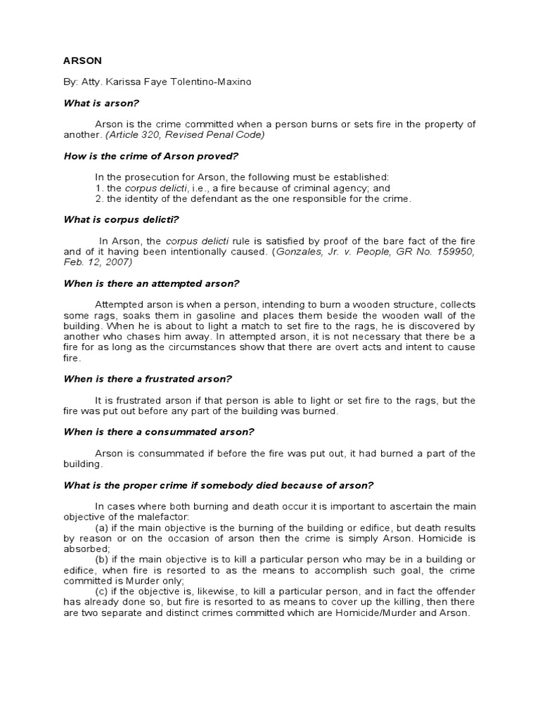 June 2020 - Arson | PDF