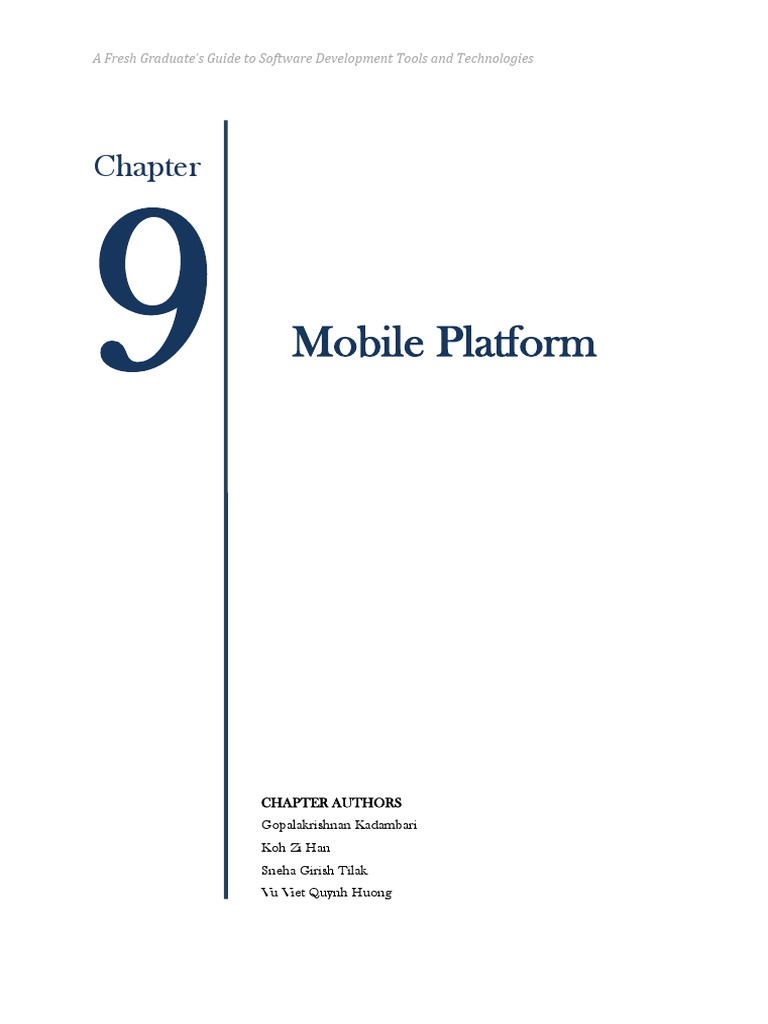 Mobile Platform PDF | Download Free PDF | Mobile App | Android (Operating System)