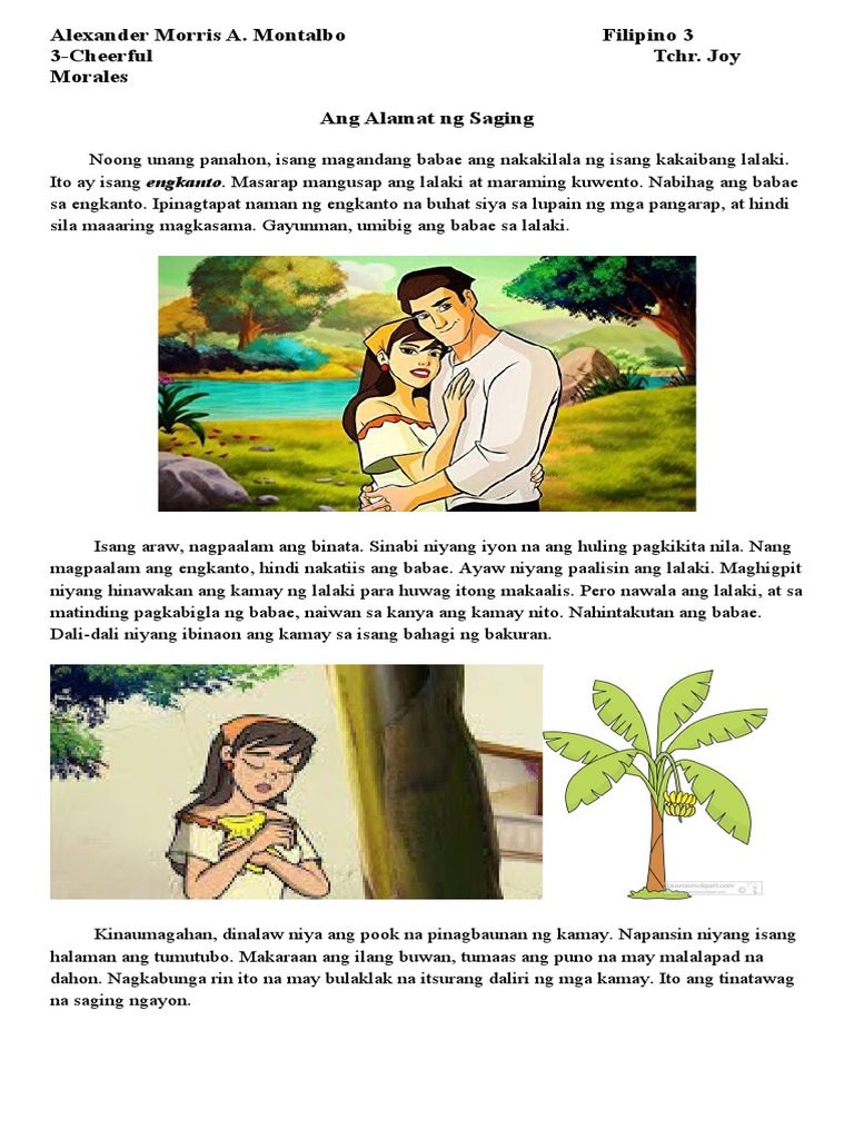 Ang Alamat NG Saging | PDF