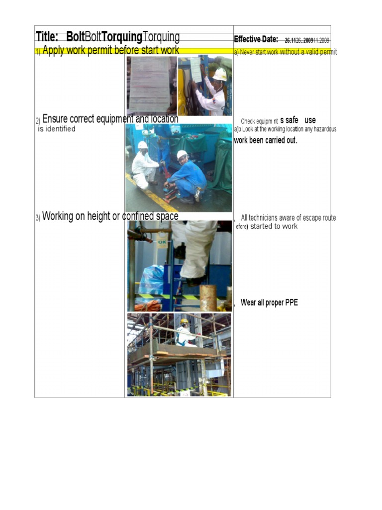 (Edit) SWP Bolt Torquing | Download Free PDF | Manufactured Goods ...