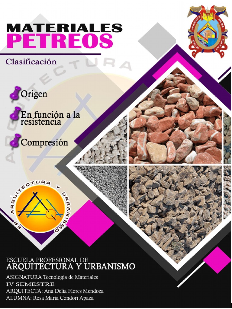 Materiales Petreos | PDF | Roca clástica | Roca (geología)