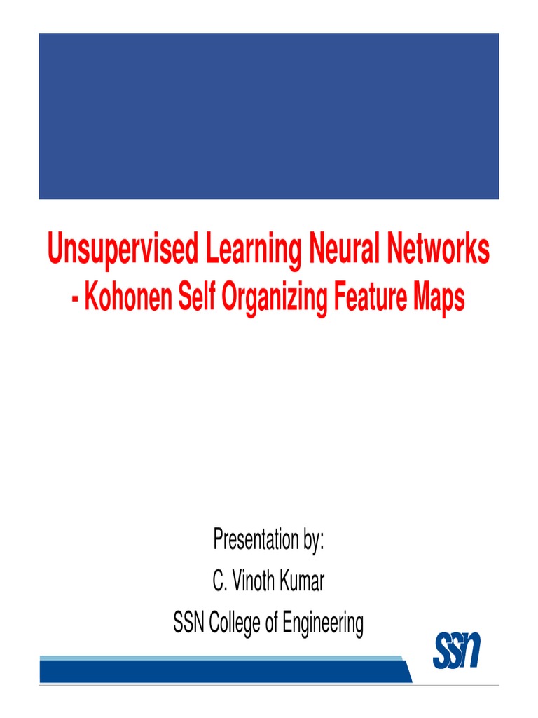 L 9 Unsupervised Learning Network PDF | PDF | Artificial Intelligence ...