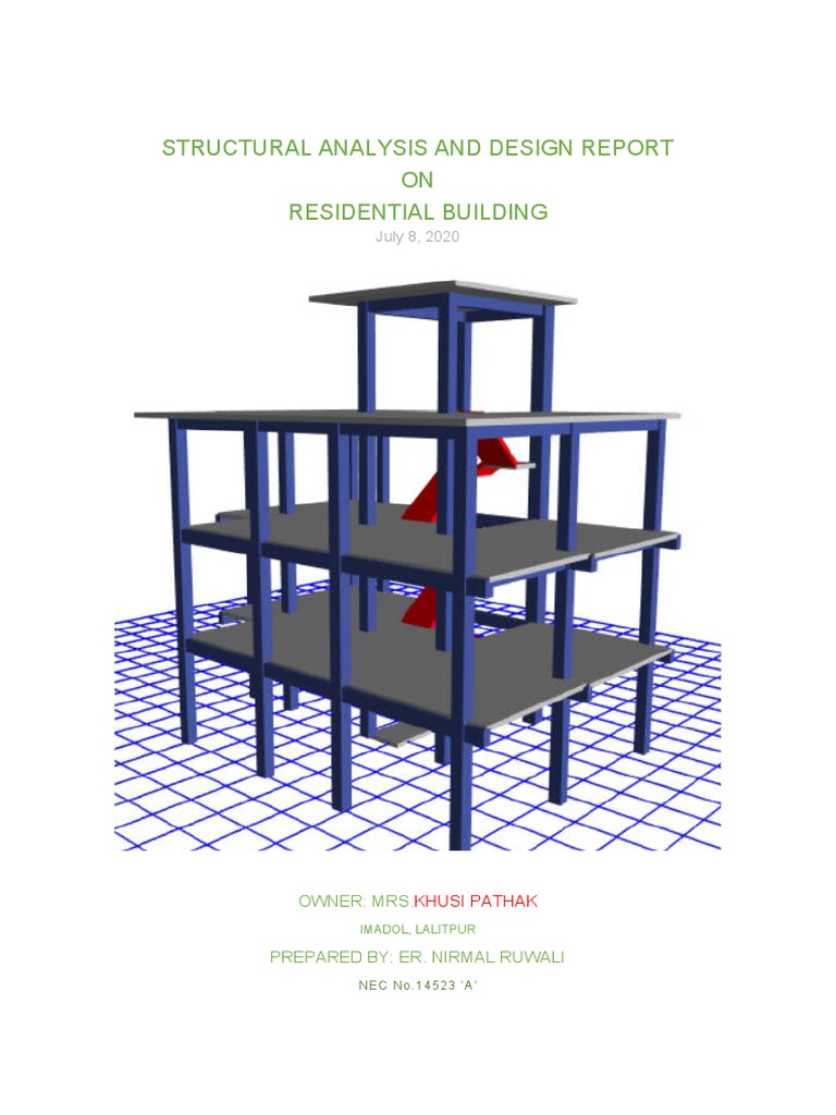 Jhamsikhel Apartment - Structural - Report | PDF | Structural Analysis ...