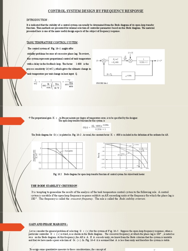 Control System Design by Frequency Response | Download Free PDF | Control System | Systems Theory