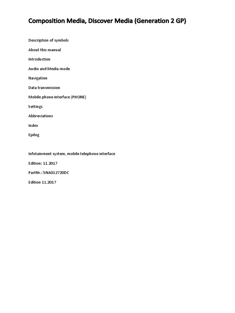 Composition Media Discover Media Generation 2gp Manual Eng | Download ...