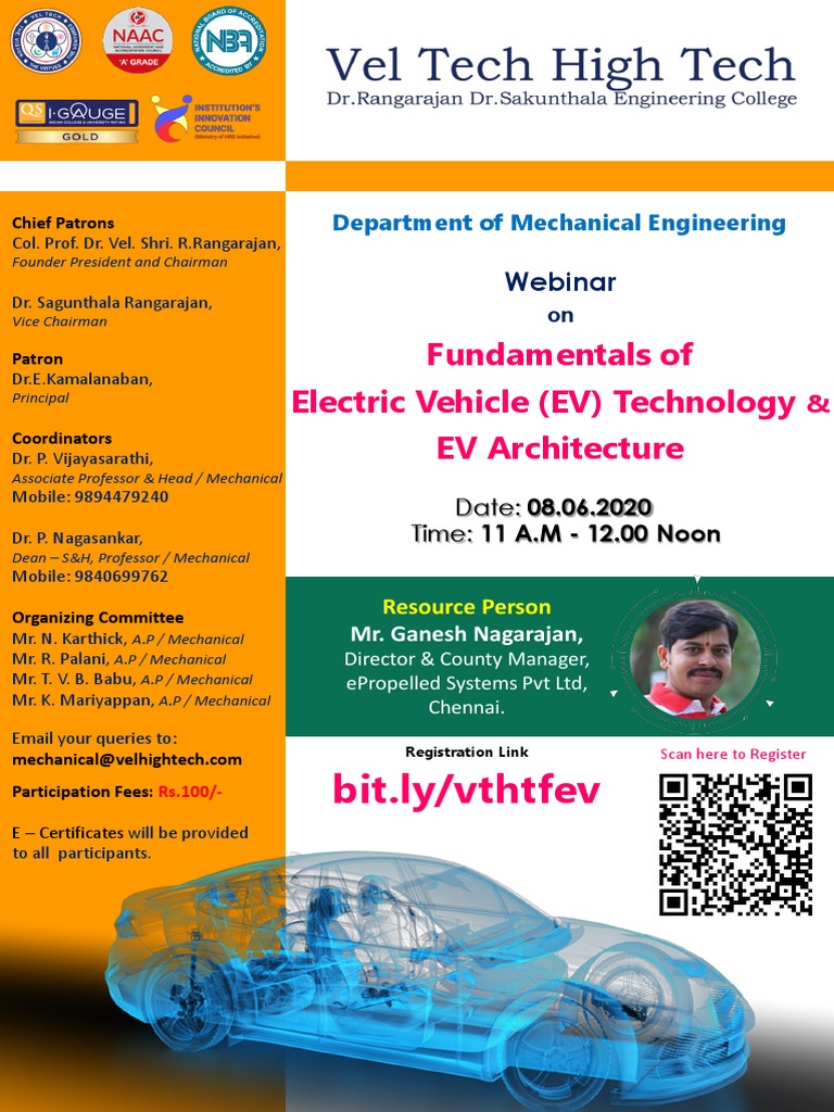EV Tech Webinar for Engineers | PDF