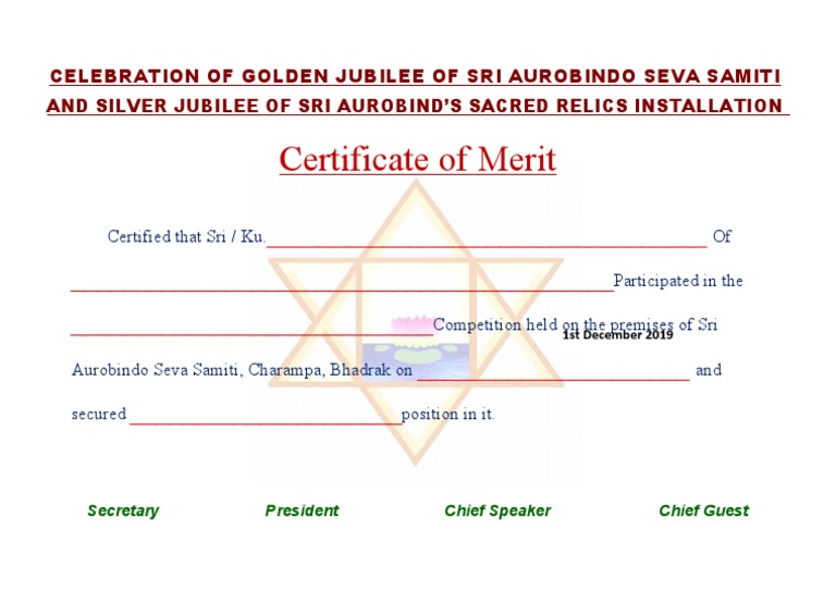 Celebration CERTIFICATE | PDF