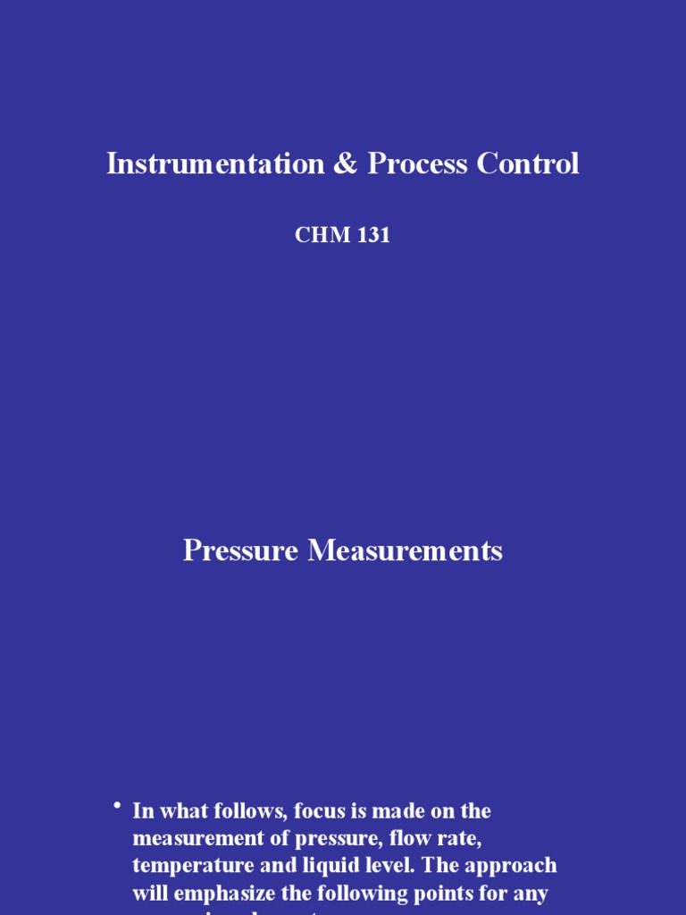 Pressure Measurement Presentation | PDF | Pressure Measurement | Vacuum