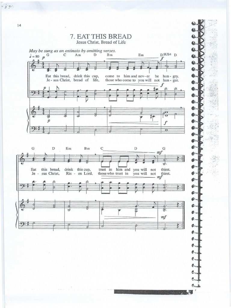 Eat This Bread - Taize | PDF