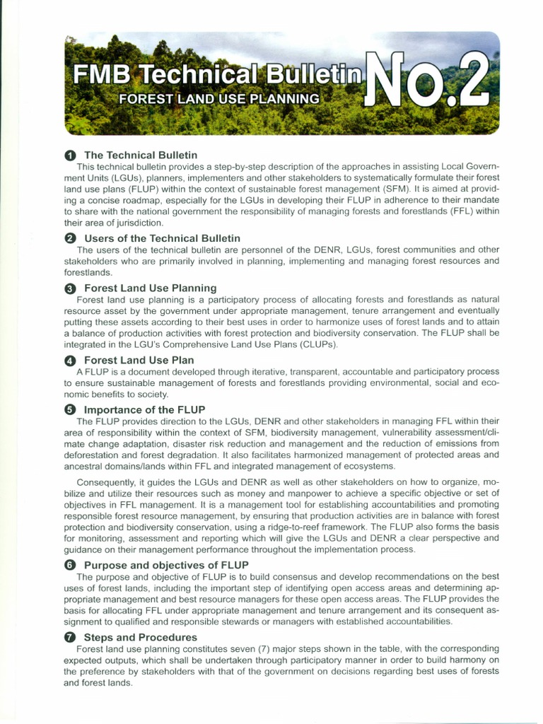 FMBTB2 Forest Land Use Planning PDF | PDF