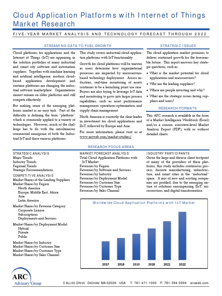 Study Cloud Application Platforms With Iot | PDF | Internet Of Things ...