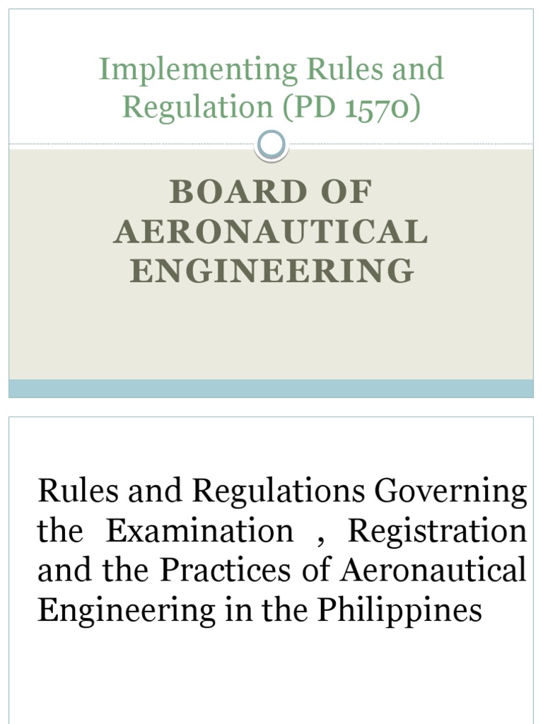 Implementing Rules and Regulation (PD 1570) | PDF | Rotorcraft | Aircraft