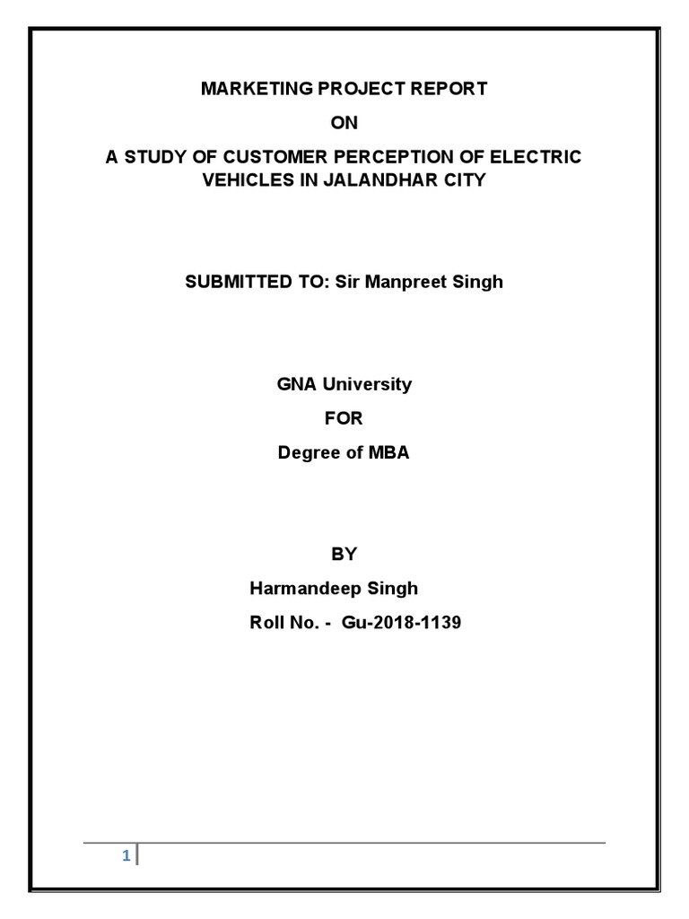 Electric Vehicle Project Report | PDF | Electric Vehicle | Hybrid ...