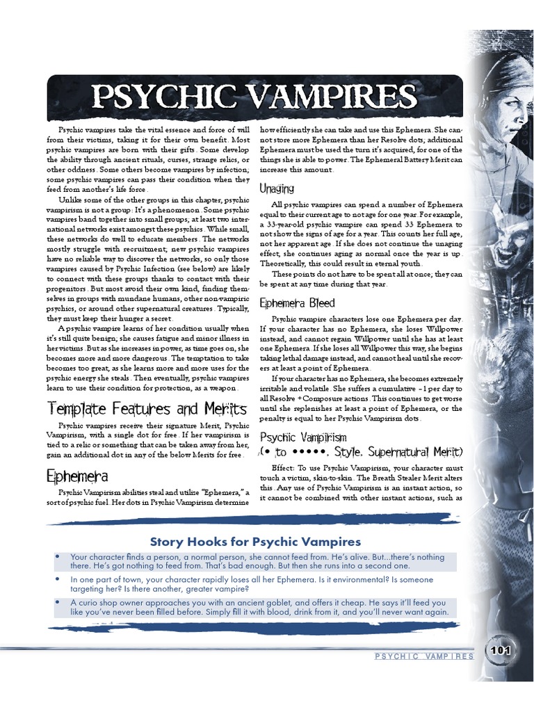 Psychic Vampire | Download Free PDF | Vampires