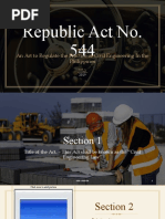 R.A. 544 Civil Engineering Law | PDF | Engineer | Civil Engineering