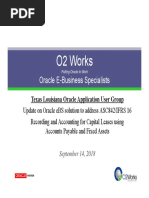 Oracle Lease Accounting Overview | PDF | Accounts Payable | Business