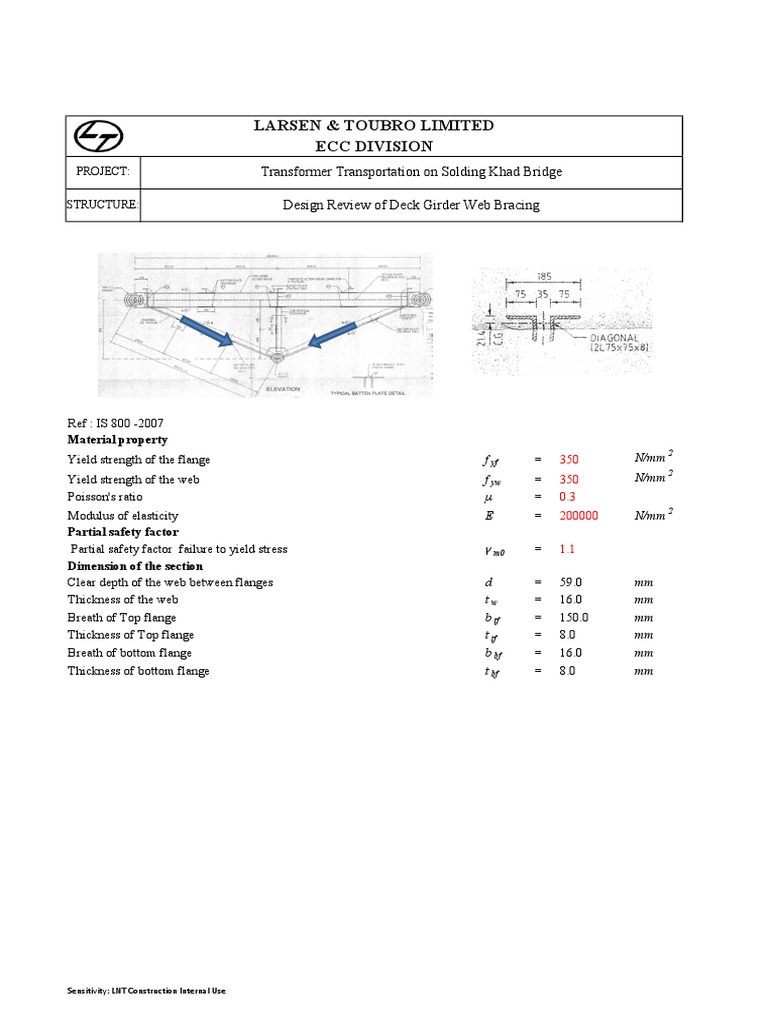 Deck Girder - Bracing | PDF | Buckling | Strength Of Materials