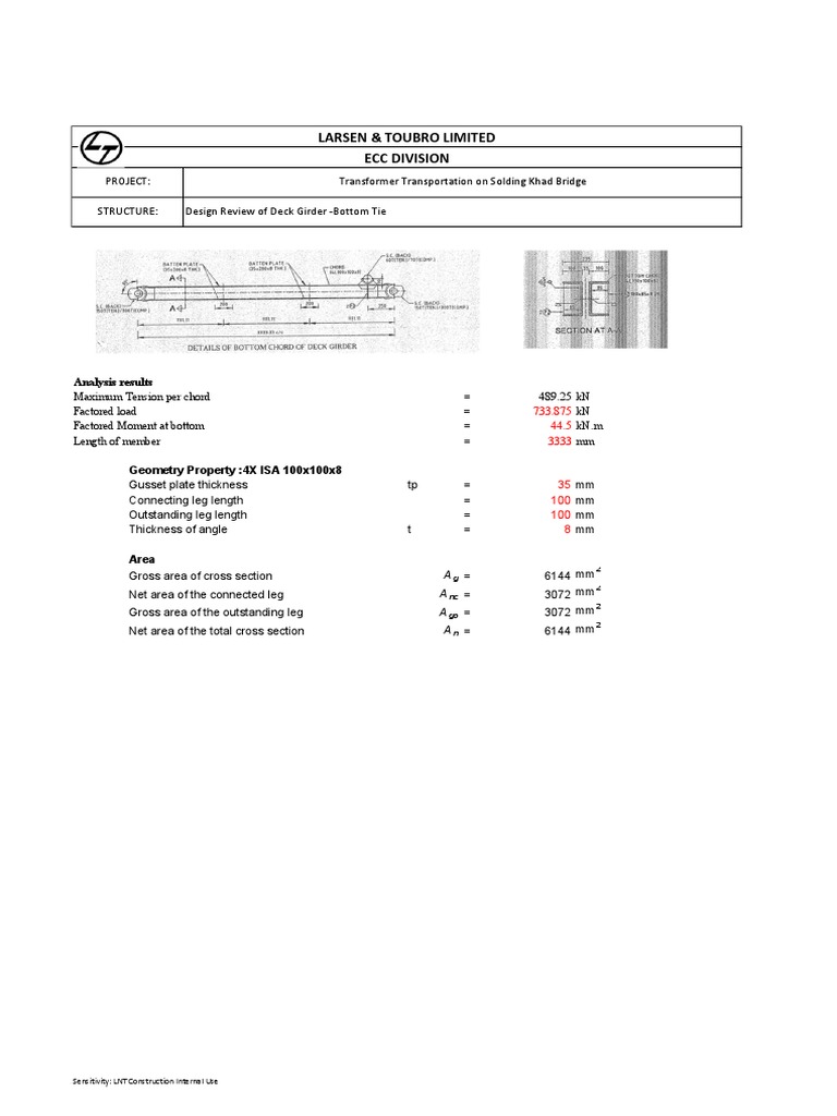 Deck Girder - Bottom Girder | PDF | Strength Of Materials | Yield ...