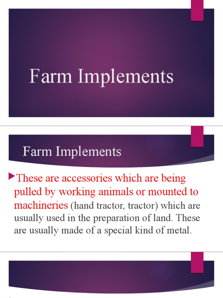 Farm Implements | PDF