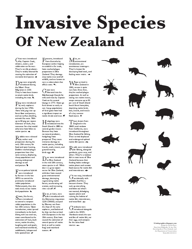 Week #26 - Invasive Species of New Zealand | PDF | Invasive Species ...
