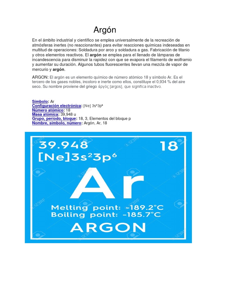 Argón | PDF