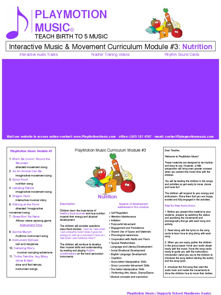 PlayMotion Music Module 3 Complete Book 1 | PDF | Language Development | English As A Second Or ...