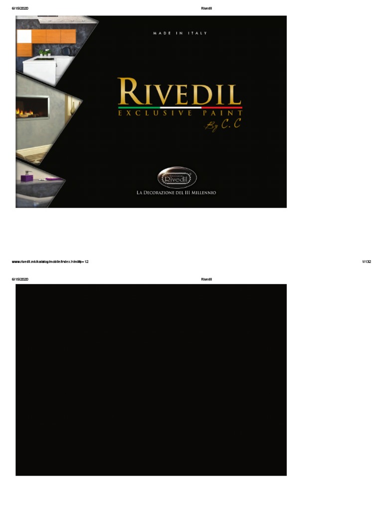 Rivedil Mobile Catalogue Overview | PDF