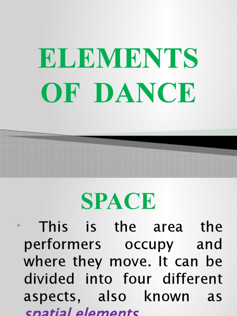 Elements of Dance | PDF | Dances | Rhythm