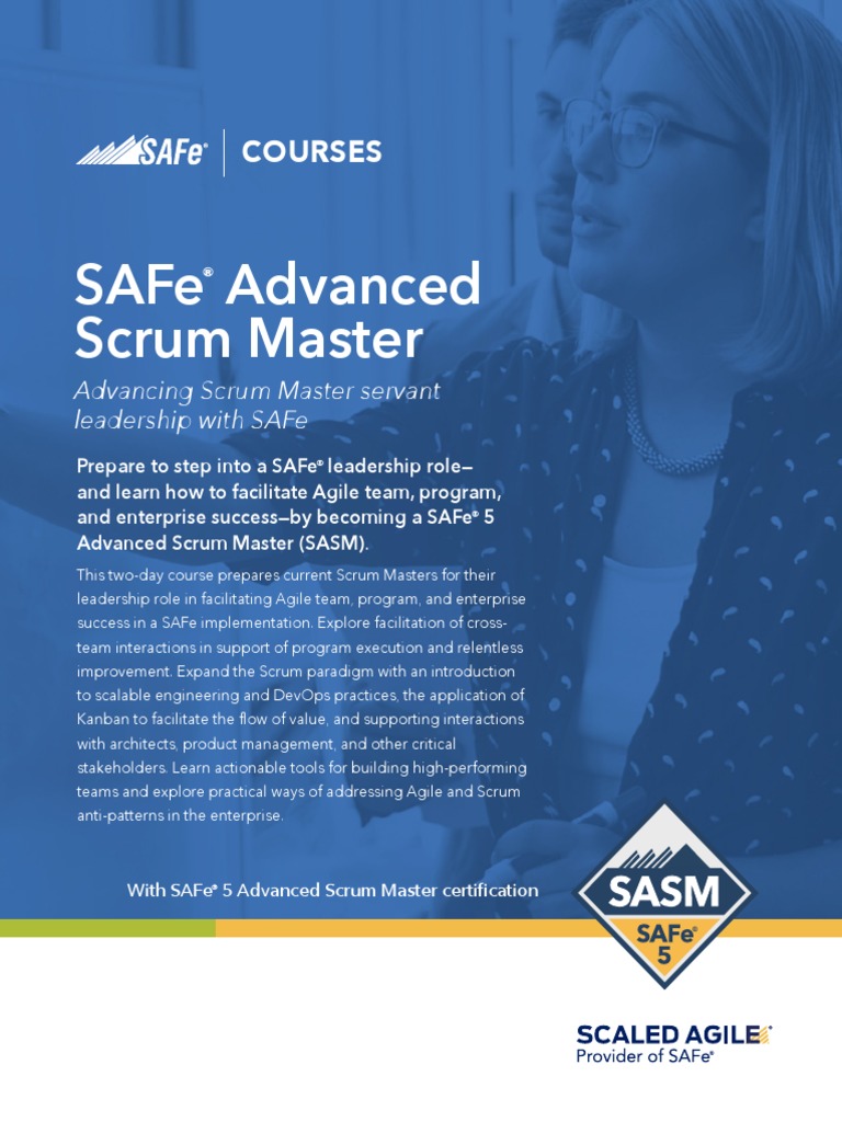 Safe Advanced Scrum Master: Courses | PDF | Scrum (Software Development ...