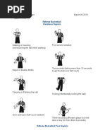 Badminton Judge Hand Signals Guide | PDF | Sports | Athletic Sports