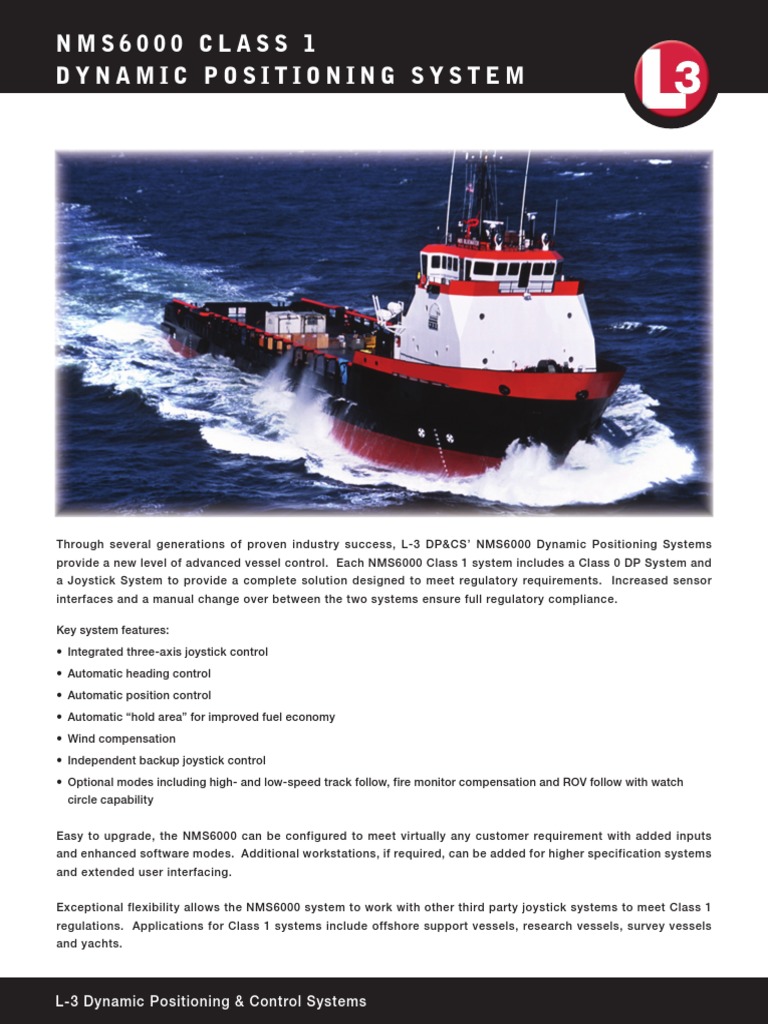 Nms6000 Class 1 Dynamic Positioning System | Download Free PDF ...