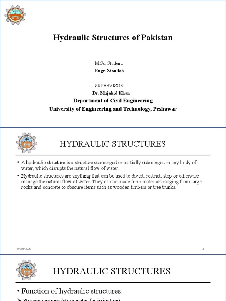 Hydraulic Structures of Pakistan: Department of Civil Engineering ...