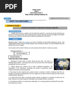 Earth Science Gr. 11 Module 1 - Quarter 1 | PDF