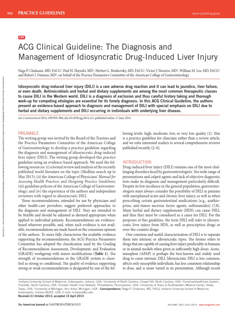 ACG Clinical Guideline The Diagnosis And.7 | PDF | Hepatitis | Hepatitis C