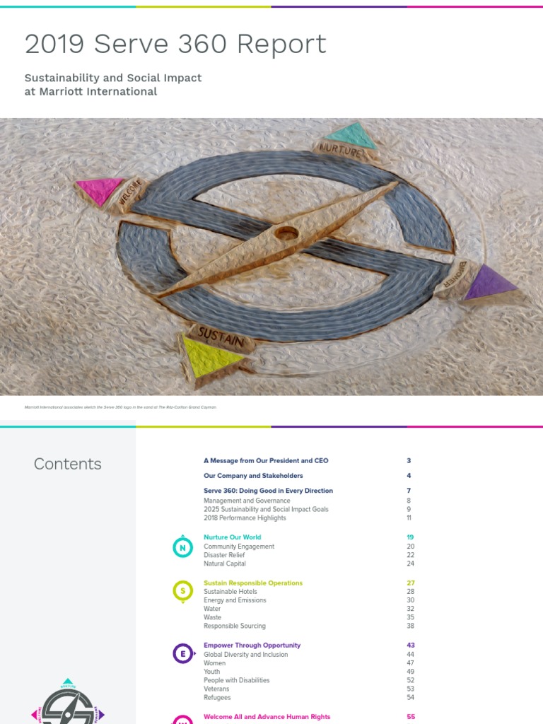 2019 Serve 360 Report PDF | PDF | Marriott International | Sustainability