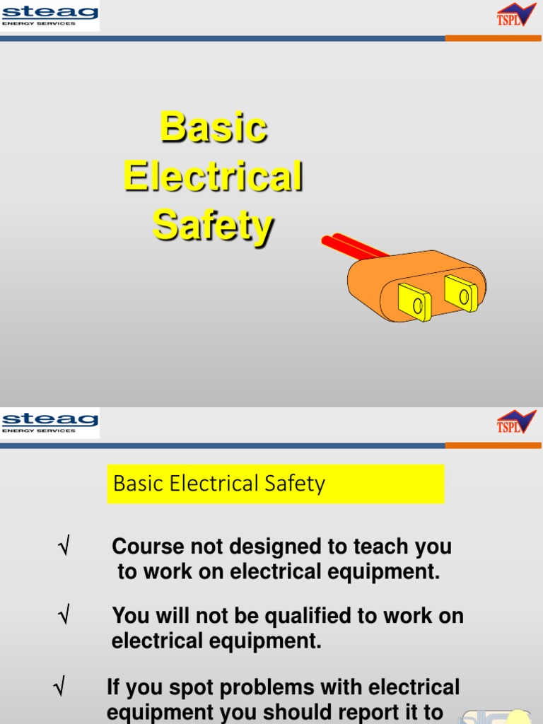 Basic Electrical Safety Training Overview | PDF | Electrical Connector ...