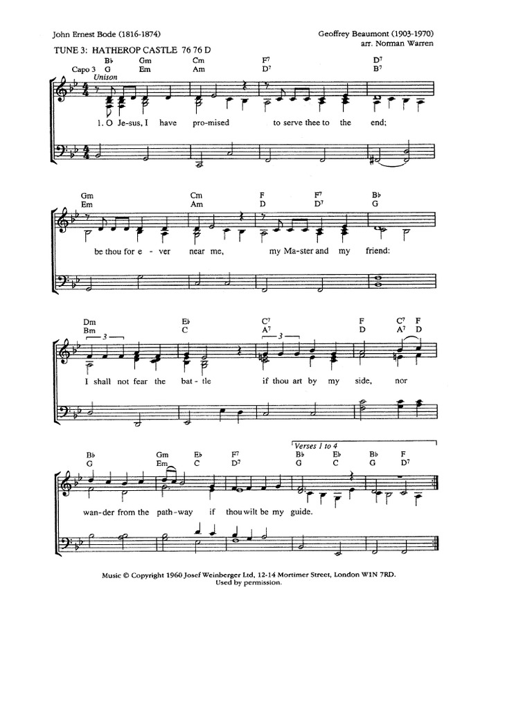 503 - O Jesus I Have Promised-Tune3 | PDF