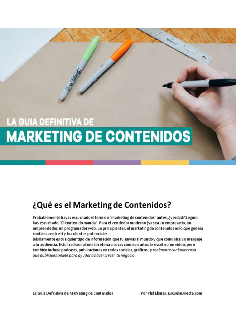 La Gu A Definitiva Del Marketing de Contenidos PDF | PDF | Youtube | Marketing