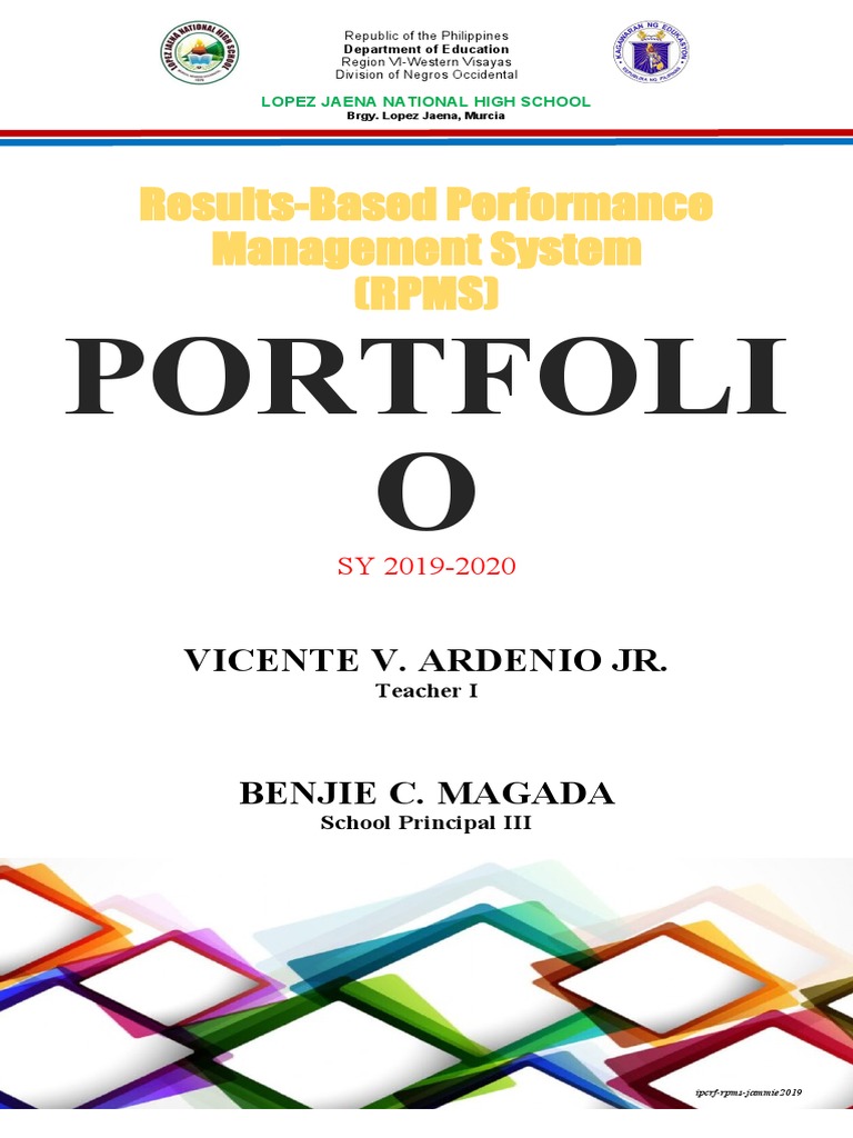 COMPLETE - RPMS - KRA'S&OBJECTIVES - COVER - JAMMIE Credit To The Owner ...
