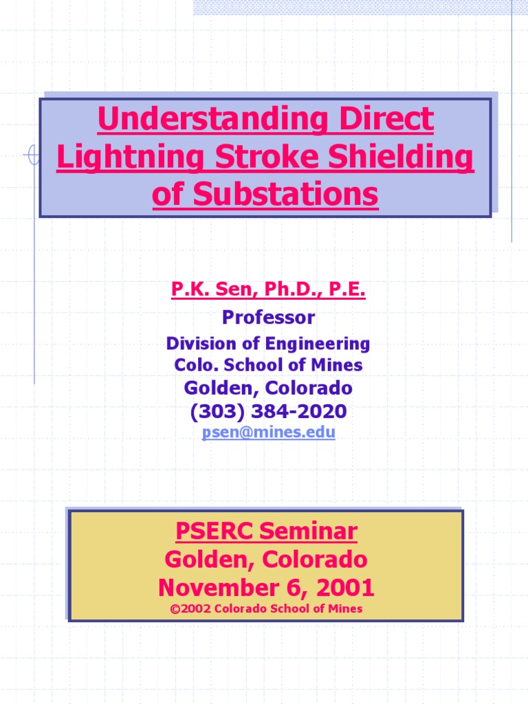Understanding Direct Lightning Stroke Shielding of Substations | PDF ...