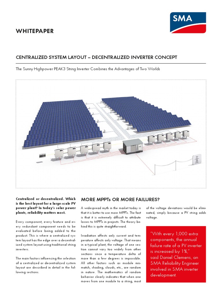 Whitepaper: Centralized System Layout - Decentralized Inverter Concept ...