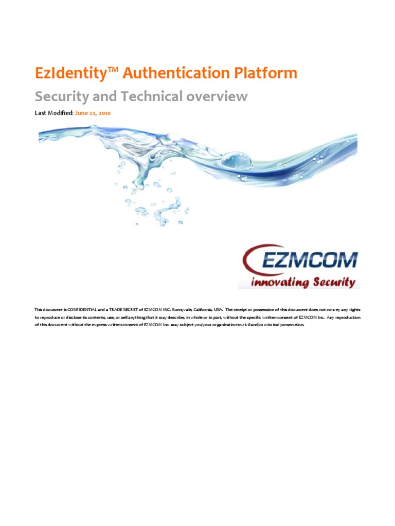 EzIdentity MFA-TechnicalWriteup | PDF | Cryptography | Public Key ...