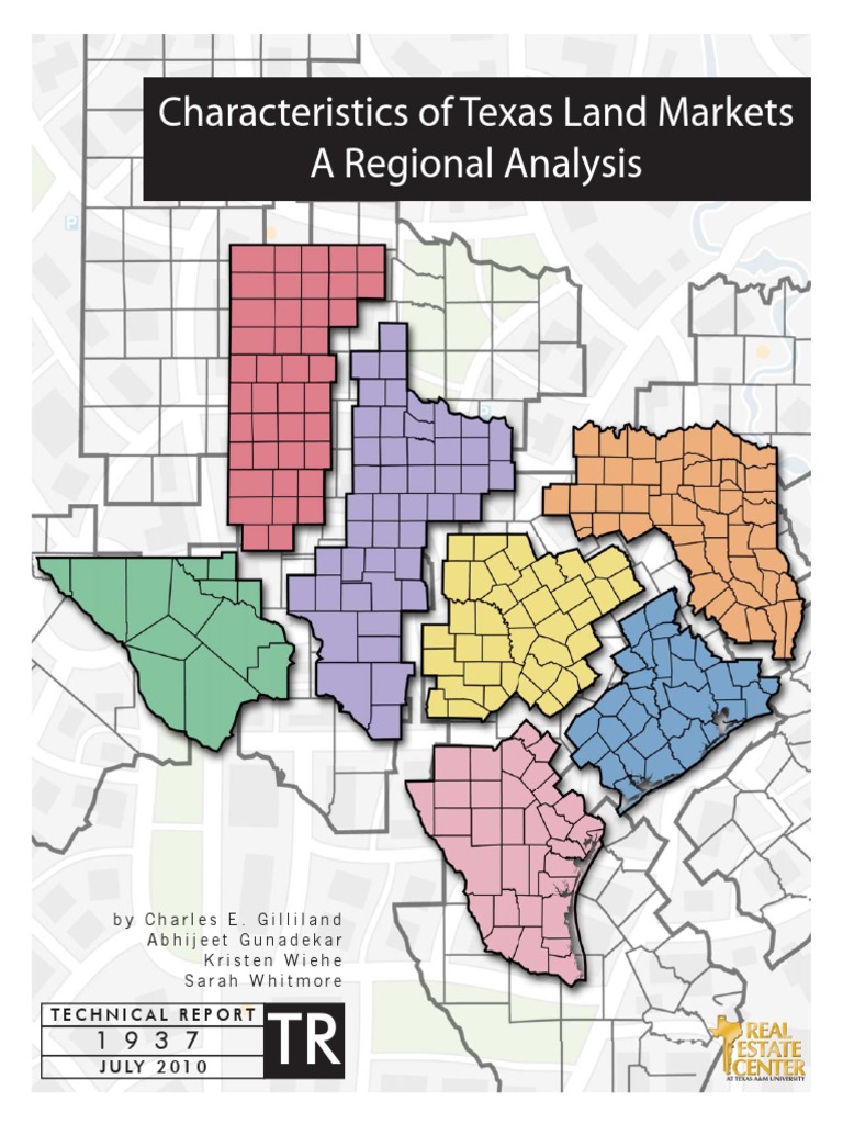 Characteristics of Texas Land Markets A Regional Analysis | PDF | Real ...