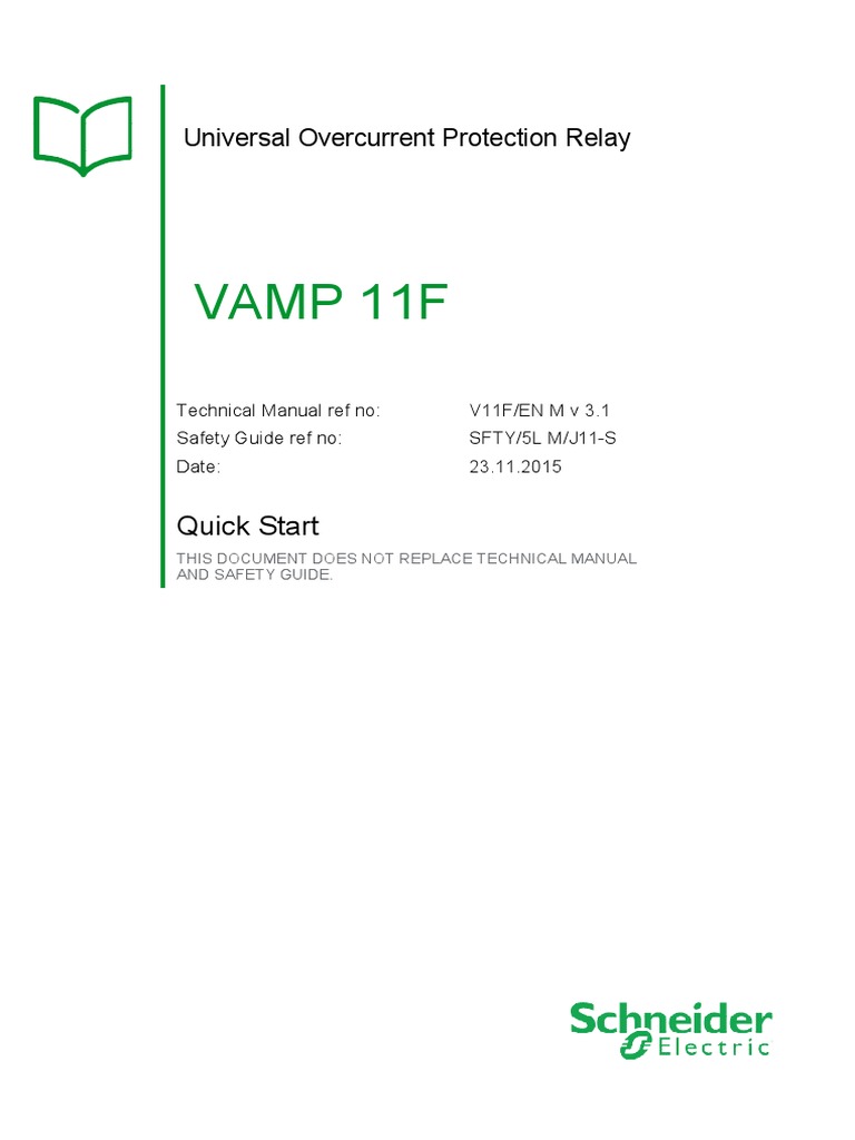 Vamp 11F: Universal Overcurrent Protection Relay | PDF | Fuse ...