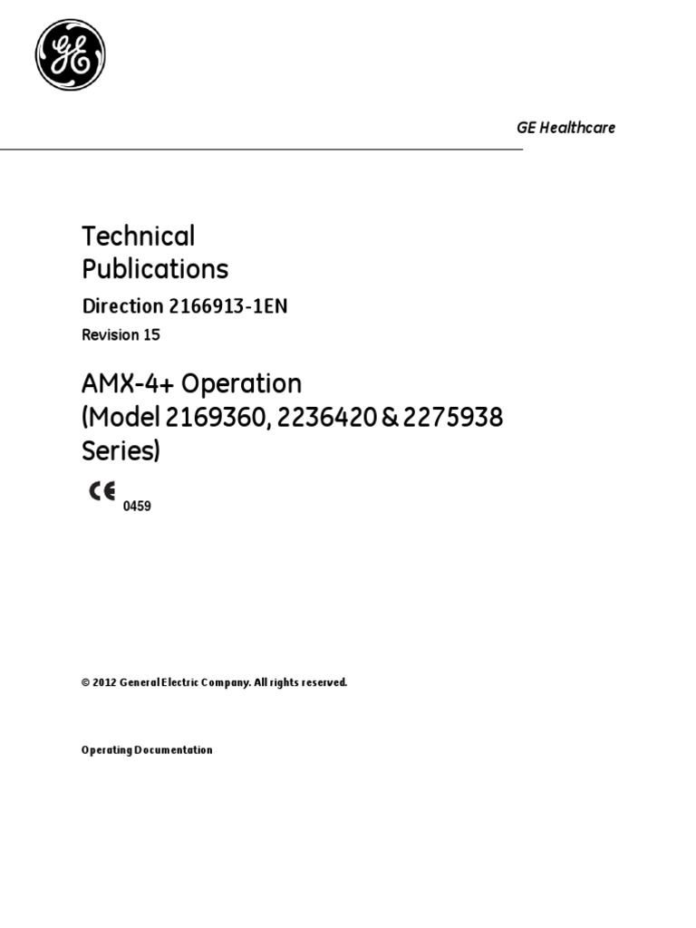 Ge Amx4 PDF | PDF | Medical Device | Electromagnetic Interference