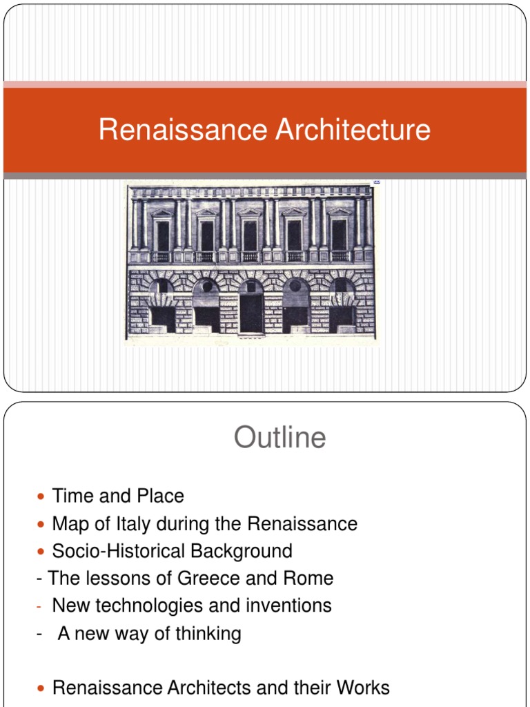 Renaissance Architecture Overview | PDF | Michelangelo | Renaissance