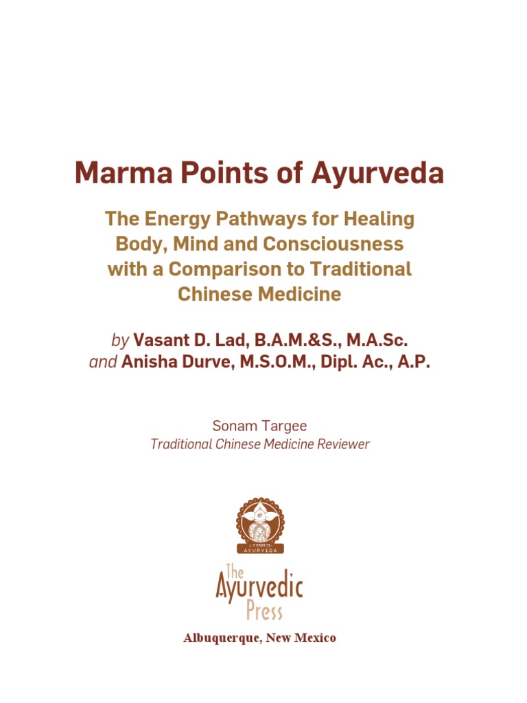 Marma Points of Ayurveda - Ayurveda School - Home Page | PDF