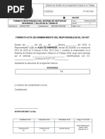 8 FT SST 025 Formato Acta de Nombramiento de Comité de Convivencia Laboral | PDF | Gobierno